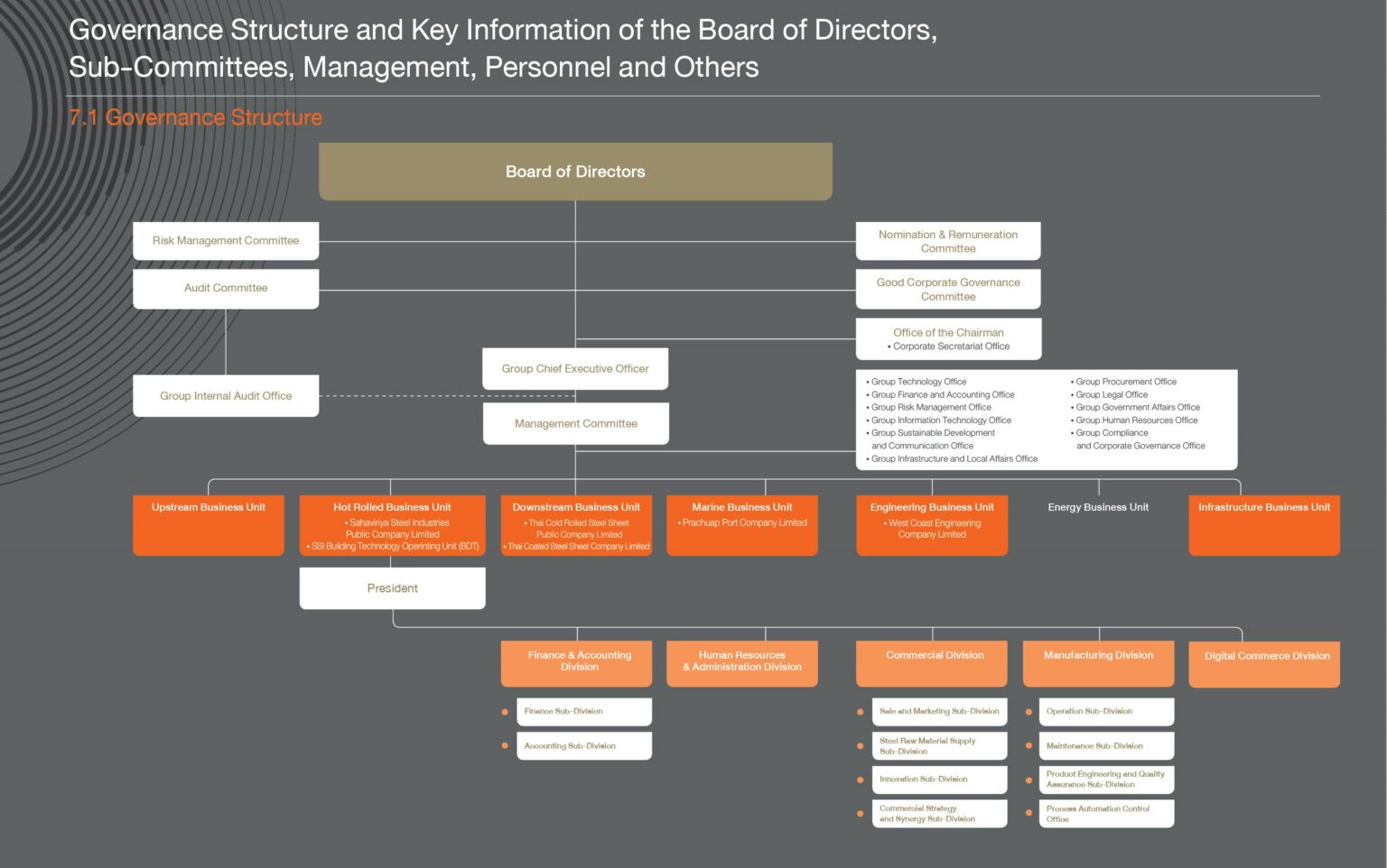 Organization Chart - Sahaviriya Steel Industries PLC