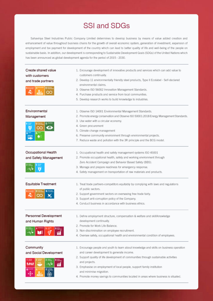 Driving Business for Sustainability - Sahaviriya Steel Industries PLC